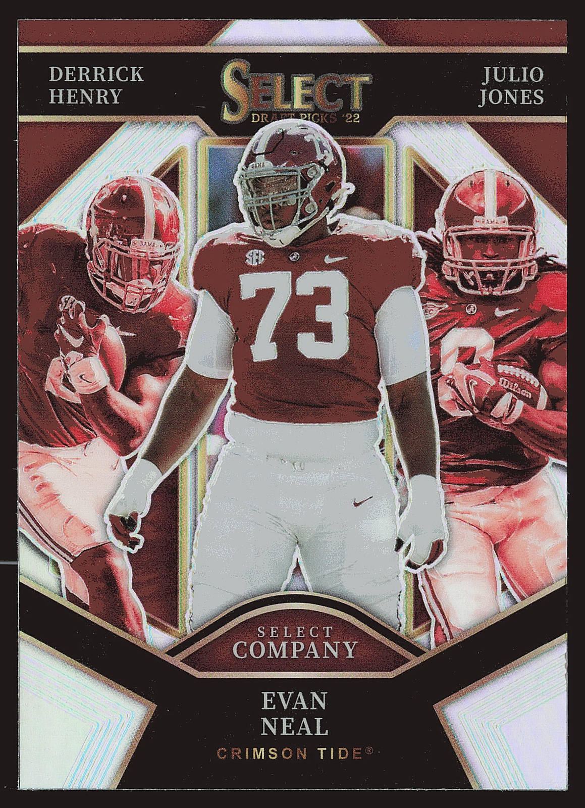 2022 Panini Select Draft #SC-BAMA Derrick Henry Evan Neal Julio Jones ...