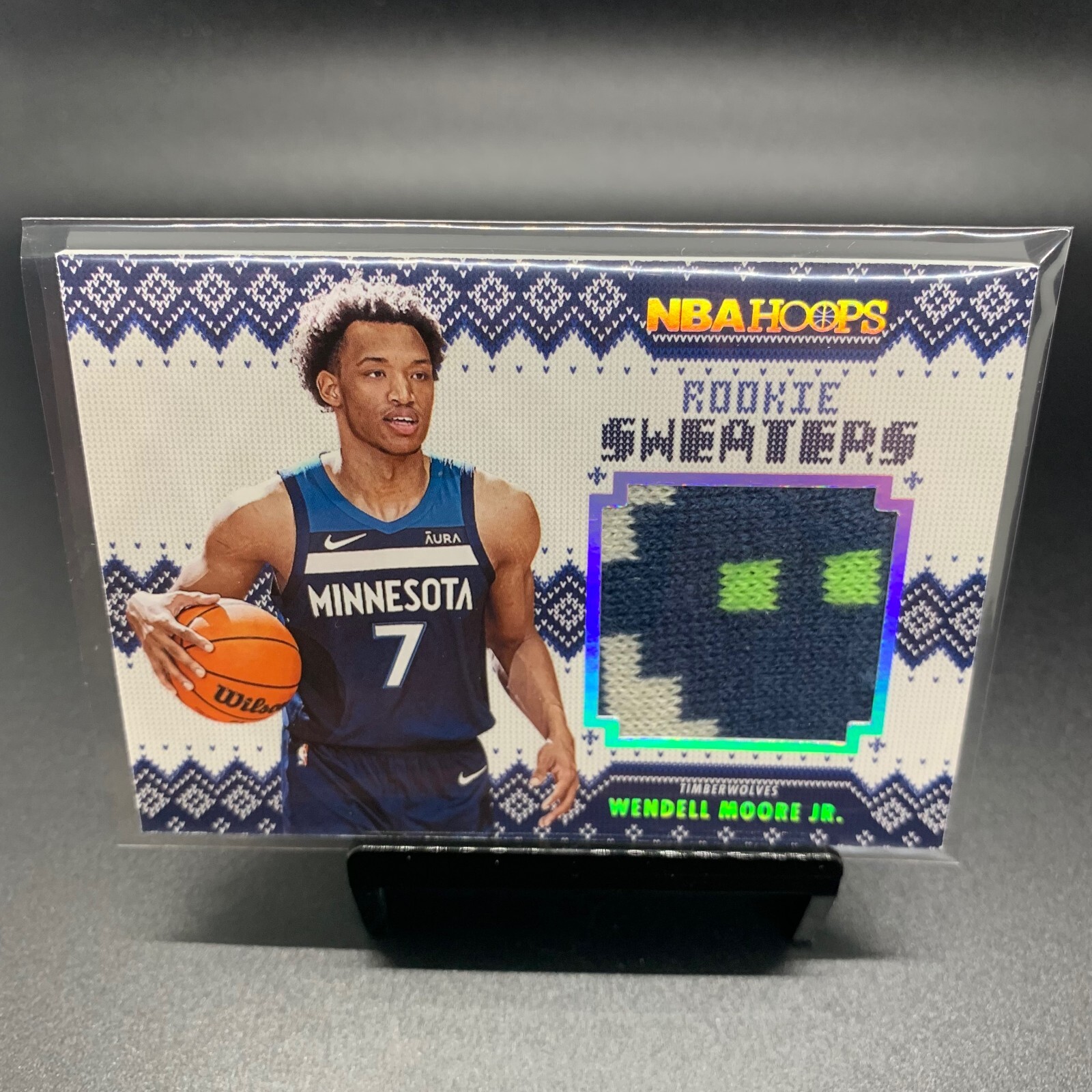 2022-23 Panini Wendell Moore Jr NBA Hoops Winter Rookie Sweater ...