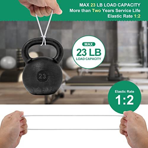 50pcs Mini White Ball Bungee Cords 4 Inch Heavy Duty Outdoor Bungee ...