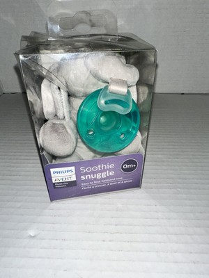 Philips Avent Soothie Snuggle 0m+ Pacifier & Soother Elephant Plush Toy ...