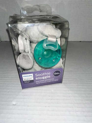 Philips Avent Soothie Snuggle 0m+ Pacifier & Soother Elephant Plush Toy ...