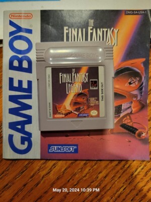 NINTENDO GAMEBOY ORIGINAL "FINAL FANTASY LEGEND" & BOOK AUTHENTIC ...