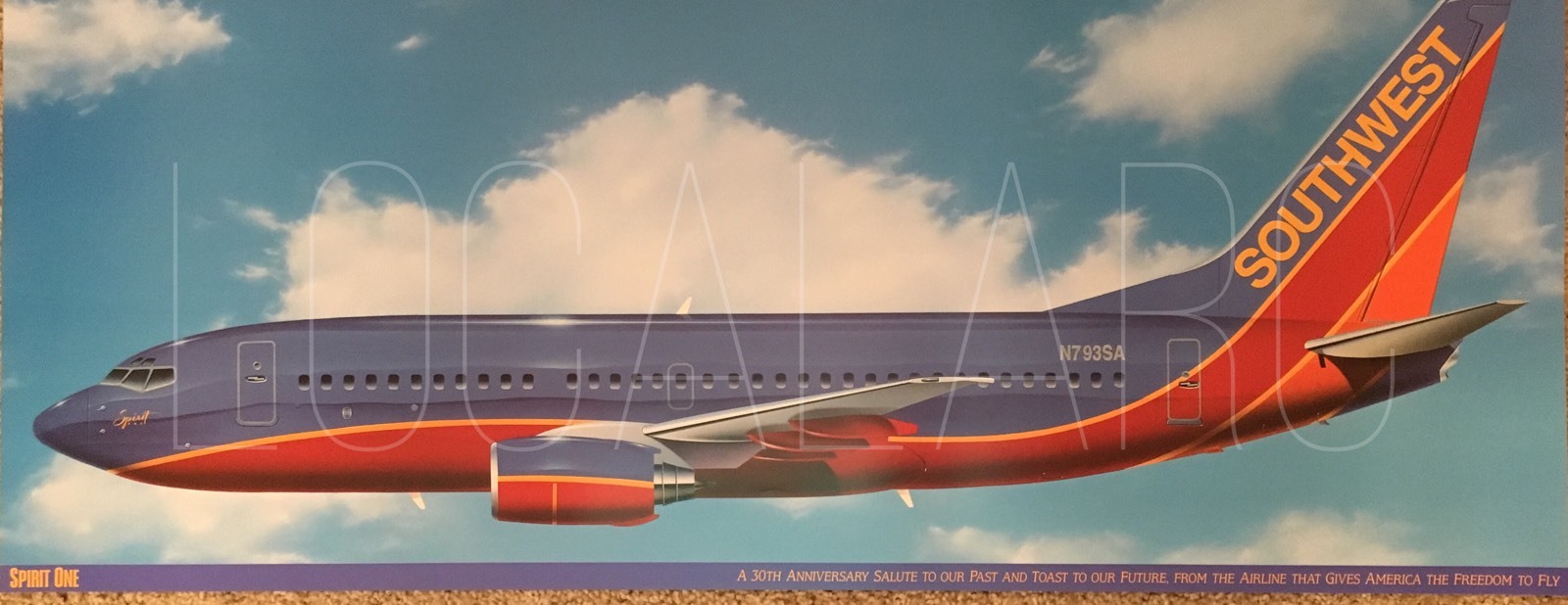 Southwest Airlines SWA Boeing 737 B737 Spirit One aircraft livery ...