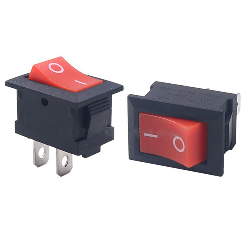 KCD1 21X15mm On/Off Rocker Switch Rectangula 2 Pin 2 Position 6A/250V ...