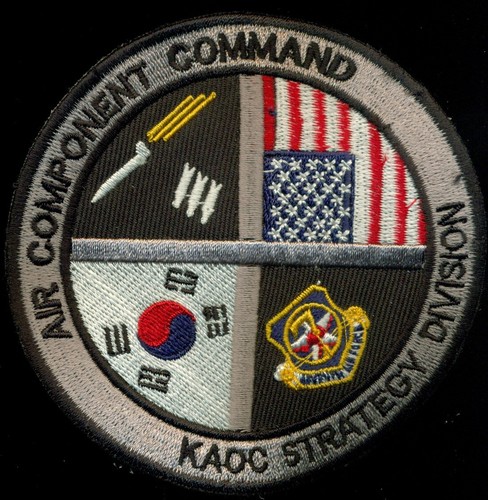 USAF KAOC Strategy Division Air Component Command Patch K-2 | eBay