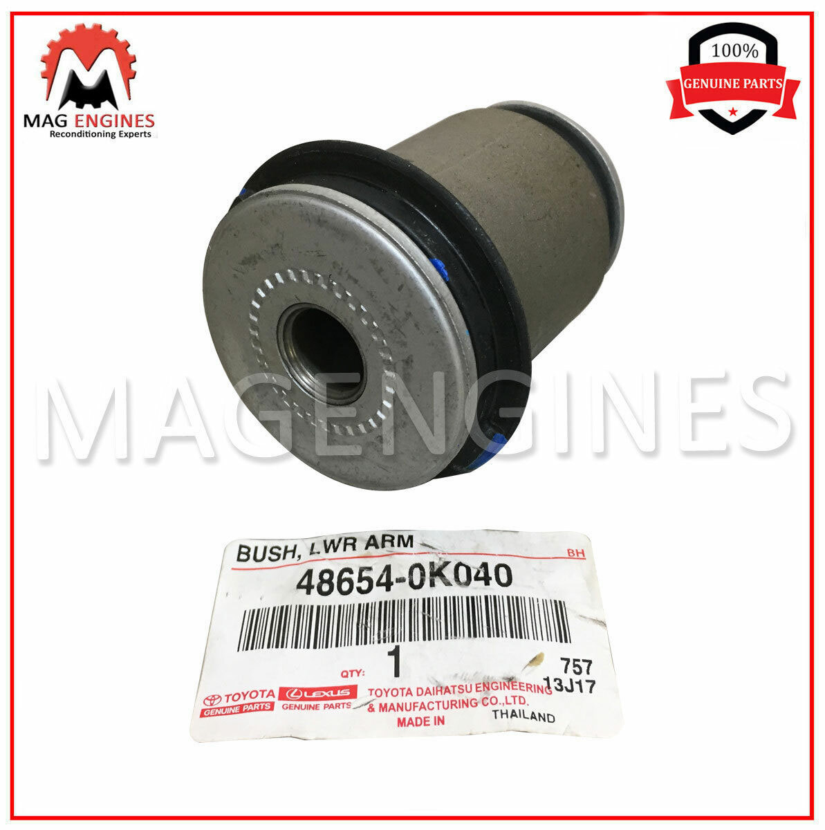 48654-0K040 GENUINE OEM FRONT LOWER ARM BUSH, NO.1, RH/LH 486540K040 | eBay