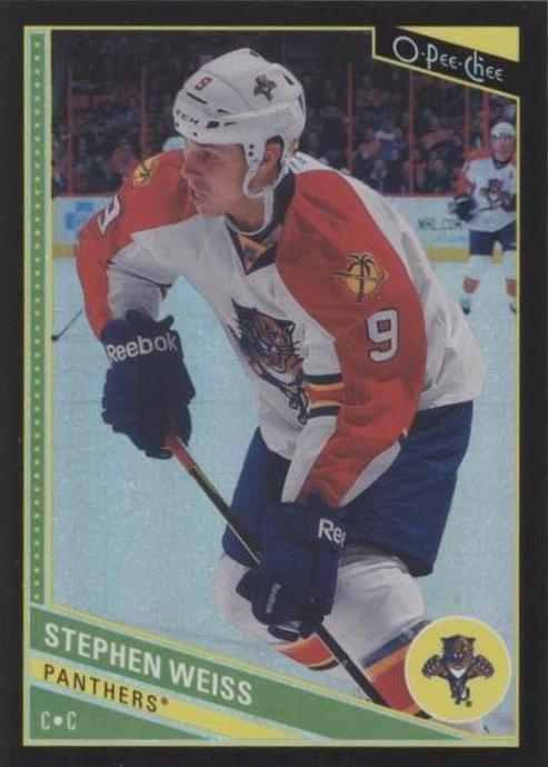 2013-14 O-Pee-Chee - Stephen Weiss #175 Black Rainbow Foil /100 for sale online | eBay