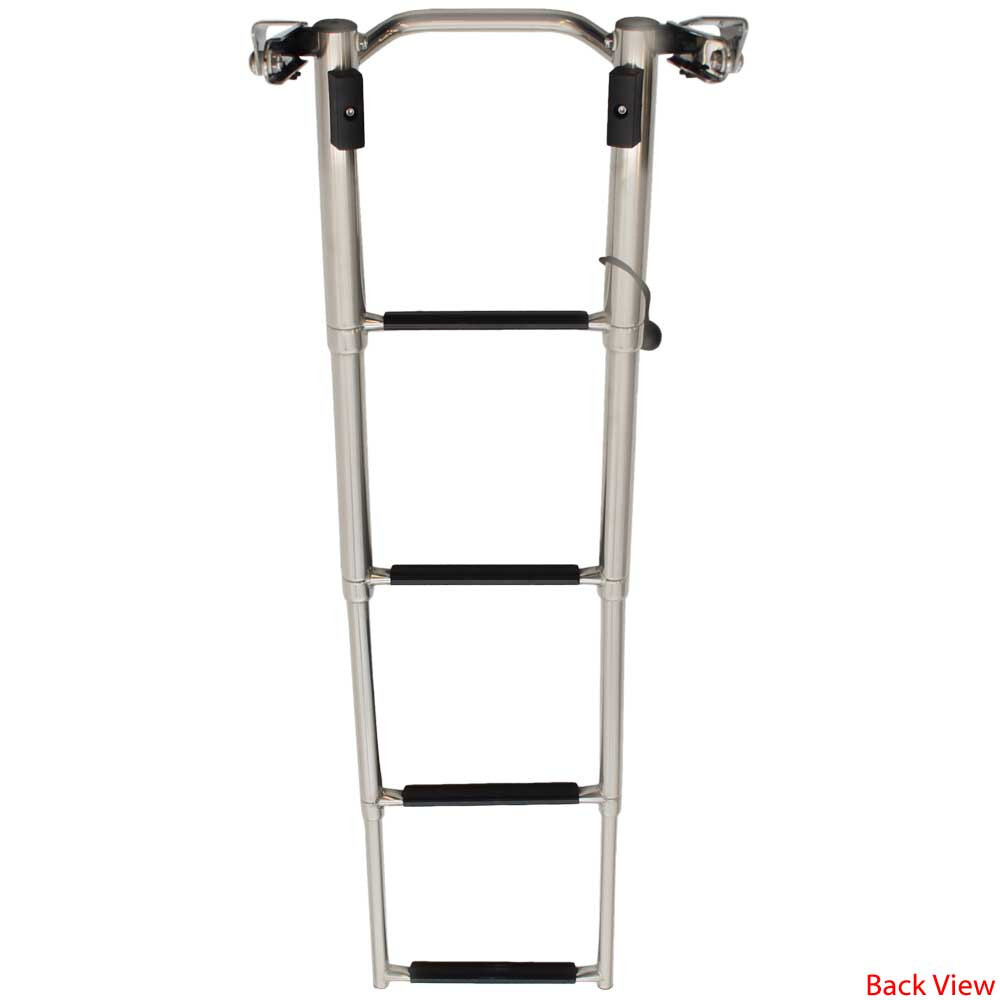 Garelick Marine Boat Telescoping Ladder 49.518 | 4 Step 43 1/2 Inch SS ...