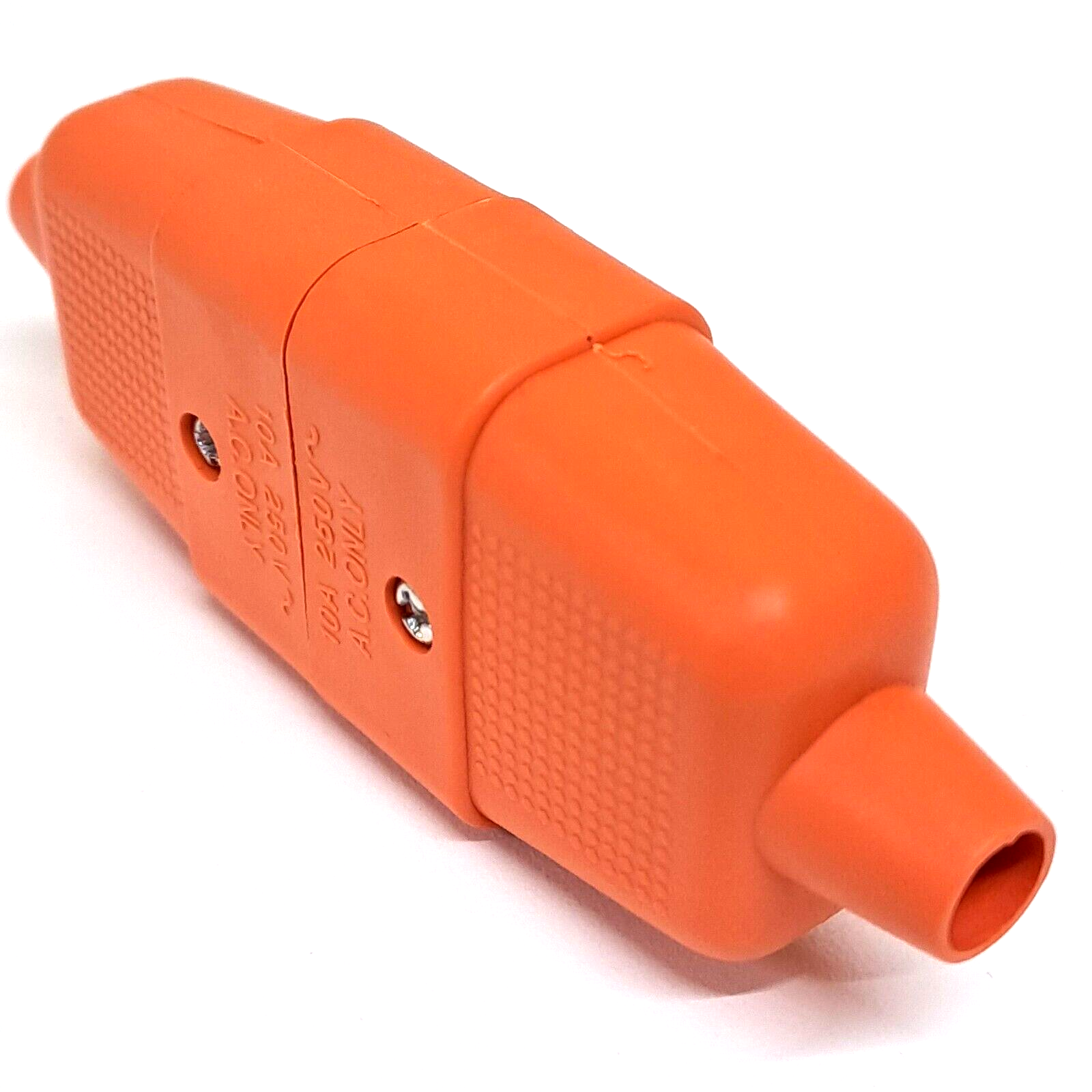 10A Orange Plug and Socket 2 Pin Inline Connector for Garden Tools ...