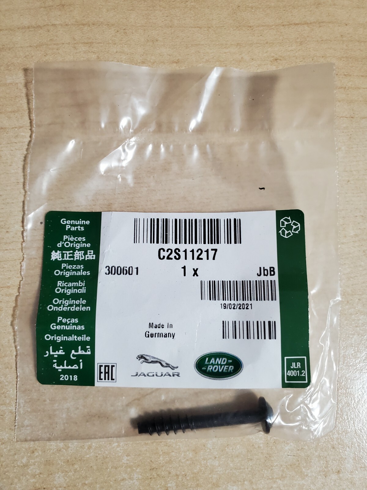 x2 Land Rover Range Rover L322 air filter cover screw C2S11217 Jaguar ...