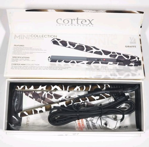 Cortex Int'l Hair Straightener Mini Flat Iron .5” Travel Size 25W 450°F ...