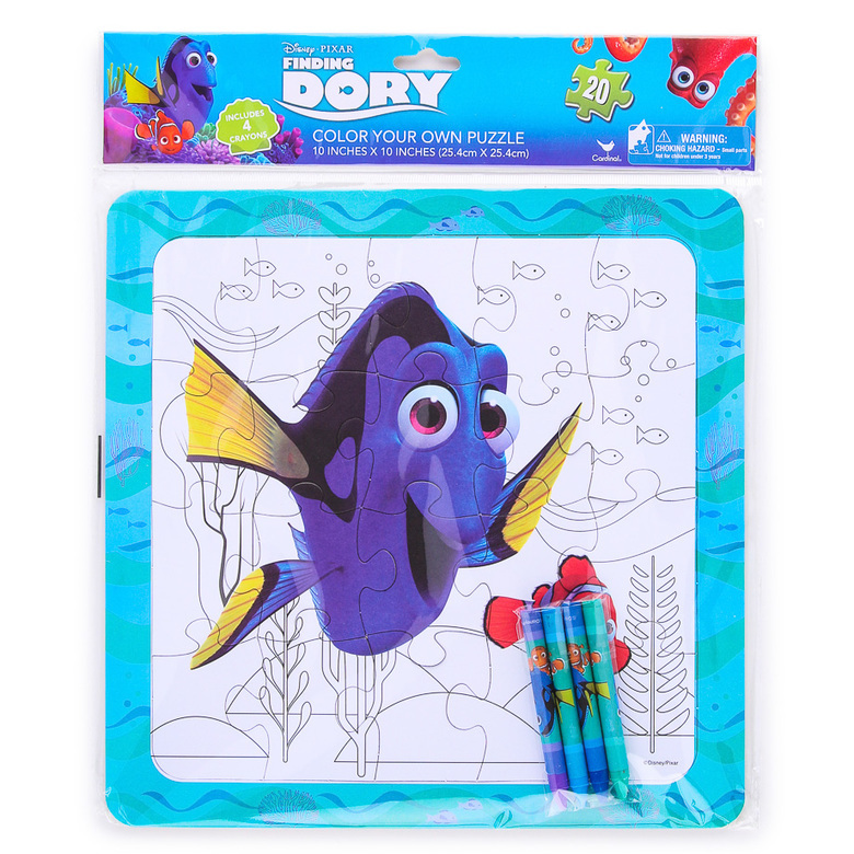 Disney Finding Dory Color Your Own Puzzle 20 Pieces With Crayons | eBay