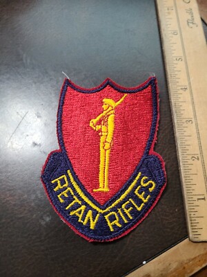 Vintage High School ROTC Patch Retan Rifles | eBay