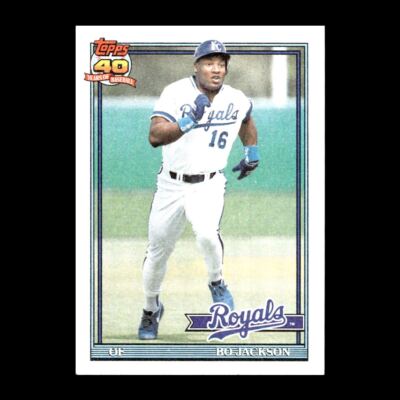 Bo Jackson 1991 Topps Kansas City Royals #600 R315G 35 | eBay