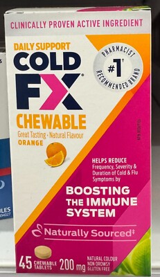 Cold-FX Chewable 200mg - Orange - 45 chewable tablets | eBay