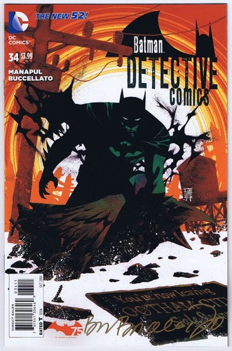 Detective Comics #34 NM- Signed by Brian Buccellato 2014 DC Comics | eBay