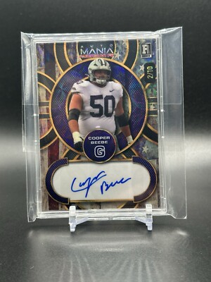 2024 Wild Card Auto Mania Cooper Beebe Autograph /10 Kansas State ...