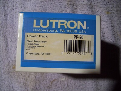 Lutron PP-20 Power Pack Class 2 Power Supply Plenum Rated | eBay