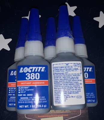 5 X Loctite 380 Black Max Instant Adhesive 1oz 28.3g 38050 (FIVE ...