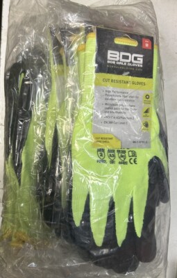 BDG Cut Resistant Gloves 12 Pairs Size Medium | eBay