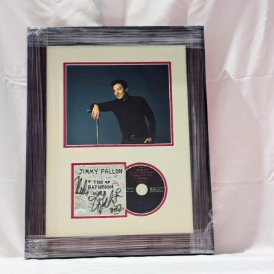 Jimmy Fallon SIGNED The Bathroom Wall CD Autographed JSA Certified ...