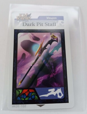 Kid Icarus Uprising AR Card Dark Pit Staff | eBay