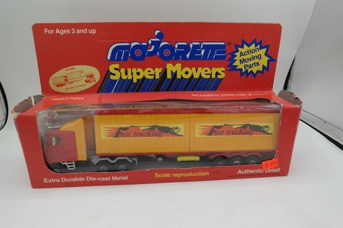 Vintage MAJORETTE Super Movers #3062 GM Semi 2 Containers Fast TrucKing Tractor | eBay