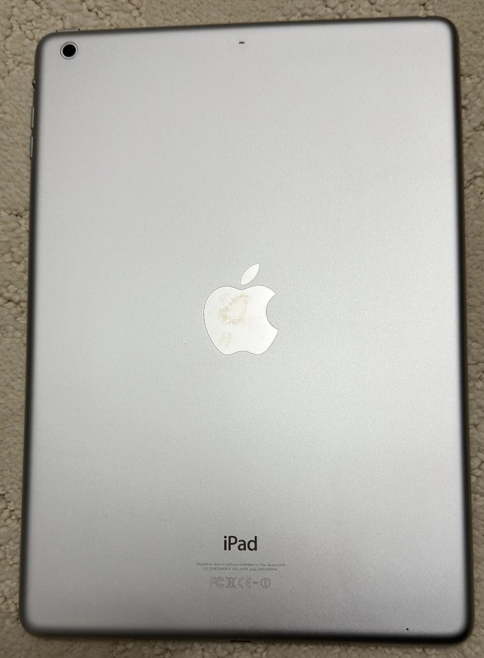 Apple iPad Air 16GB Wi-Fi, 9.7in, Model A1474, White/Silver, Very Good ...