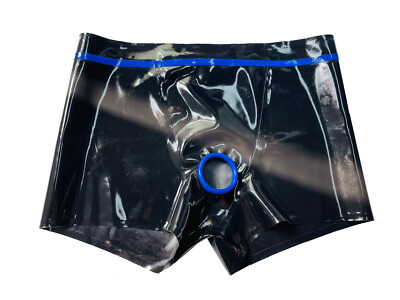 Latex Gummi Boxer Open Crotch Ring Hole Men latex Underwear 0.4mm | eBay