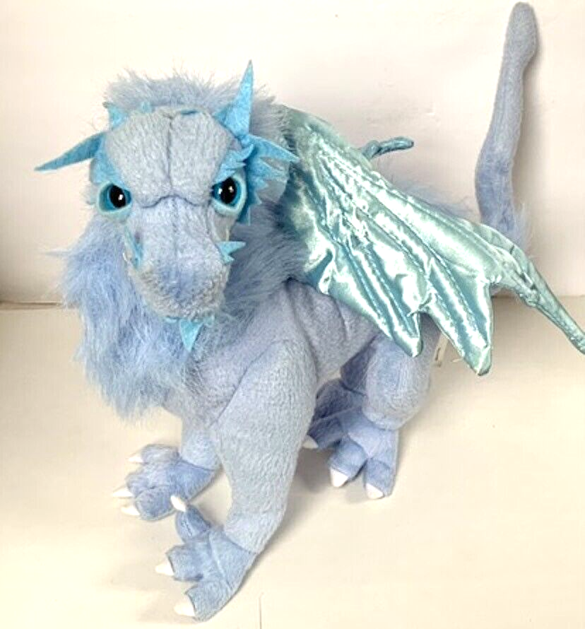 Dragonology Blue Frost Dragon, 2006 Plush Poseable Figure, Sababa Toys ...