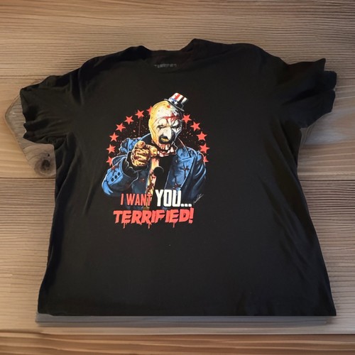 Terror Threads Terrifier Art the Clown T Shirt 5XL Cult Horror Slasher ...