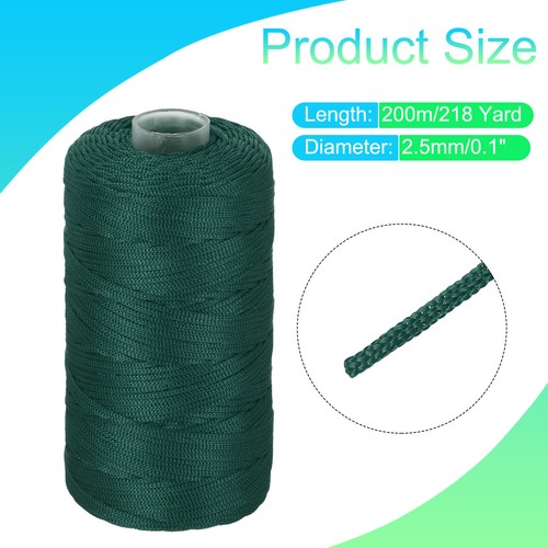 Nylon String Cord 2.5mm x 218Yards Rope Braided Thread Beading Cord ...