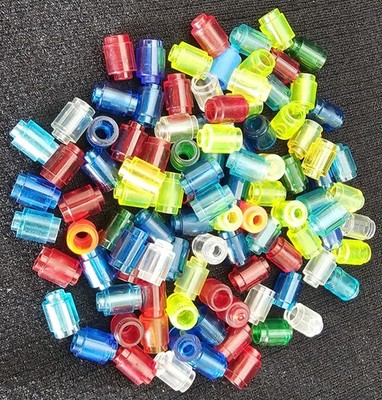 Lego Translucent Brick, 1 x 1 Rounds-- 101 Pieces Nice Lot of Many ...