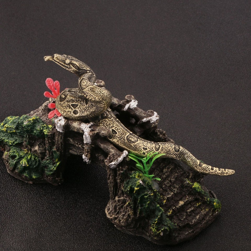 Brass Snake Figurine Vintage Style Sculpture Feng Shui Tea Pet ...