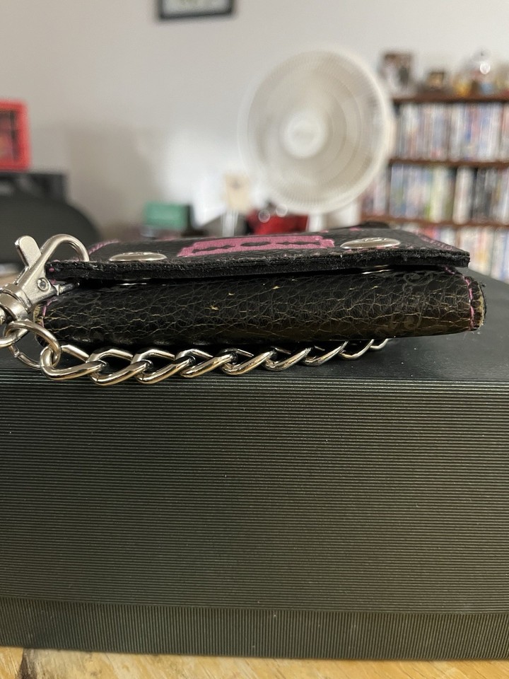 Vintage HIM Chain Wallet HEARTAGRAM Razor Blade Black and Pink ...