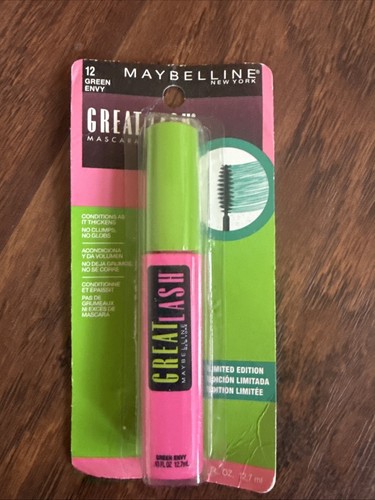 MAYBELLINE Great Lash Mascara Green with Envy Limited Edition Rare ...