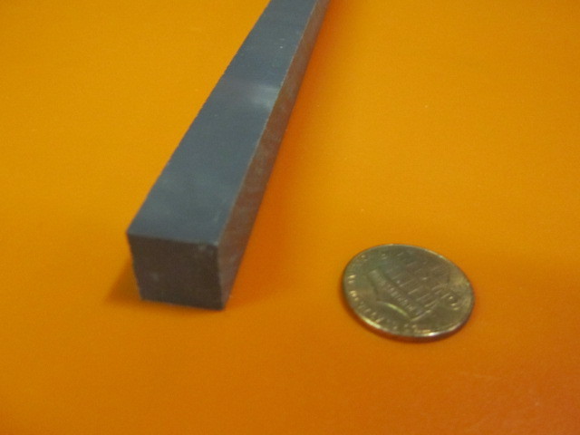 PVC Square Bar Grey, Type I, .500" (1/2") x 48" Length, 4 Units *D | eBay