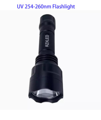 Shortwave UV 254nm LED Flashlight 260nm UVC Ultraviolet Light for ...