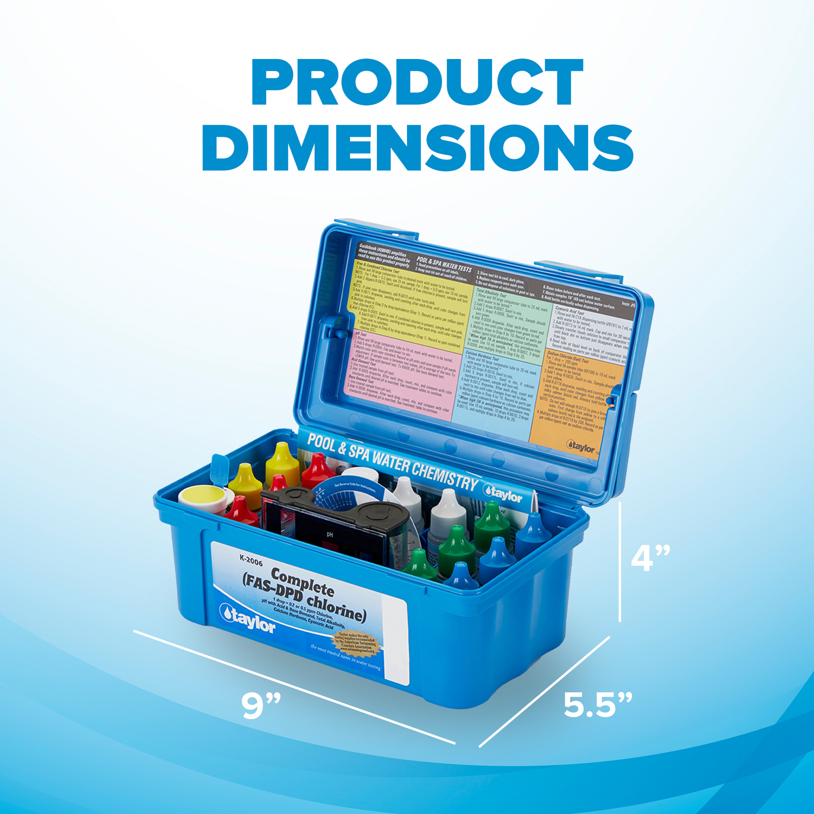 TAYLOR COMPLETE FAS-DPD CHLORINE TEST KIT K-2006-6 for sale online | eBay