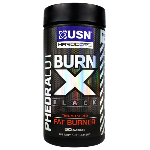 USN Burn X Black Phedracut Fat Burner Weight Loss Energy Slimming Pill ...