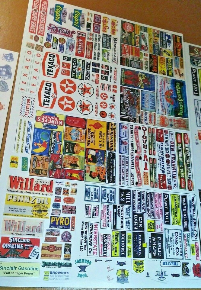 HUGE LOT 3 BIG MODEL TRAIN BOOKS &LOT# 111 ,7 BIG SETS TRAIN SIGNS HO SCALE | eBay