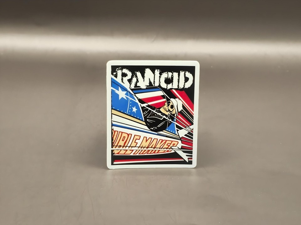 Rancid Stickers Punk Rock Ska Music Band Logo Decals Skull Car Laptop ...