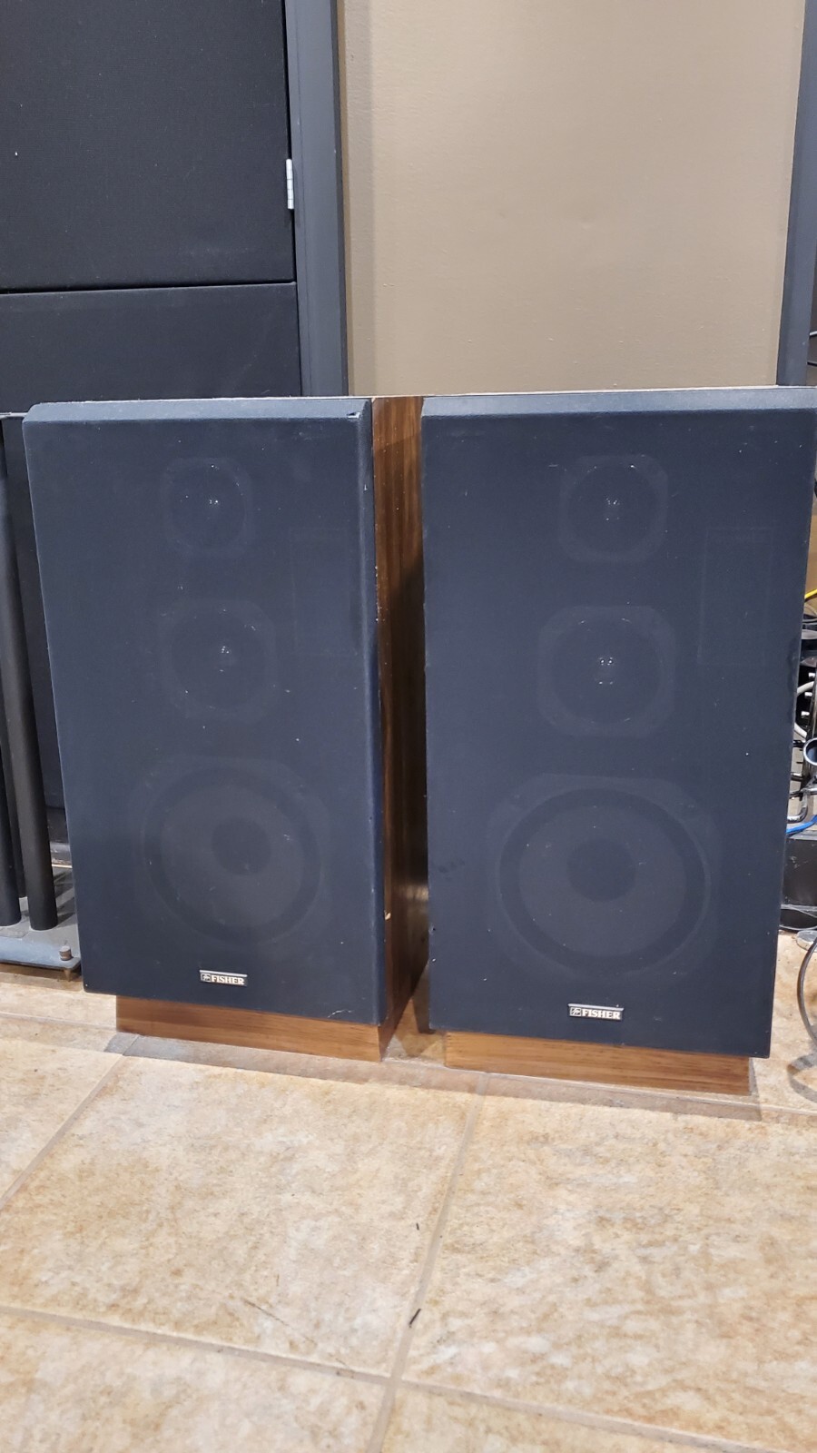 Pair of Tested & Working Fisher DS-810 Floor 3-Way Speakers 8" Woofer ...