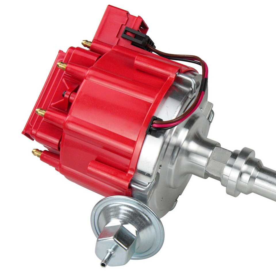 HEI Distributor 65K Coil with Spark Plug Wire 9000RPM for Chevy 350 ...