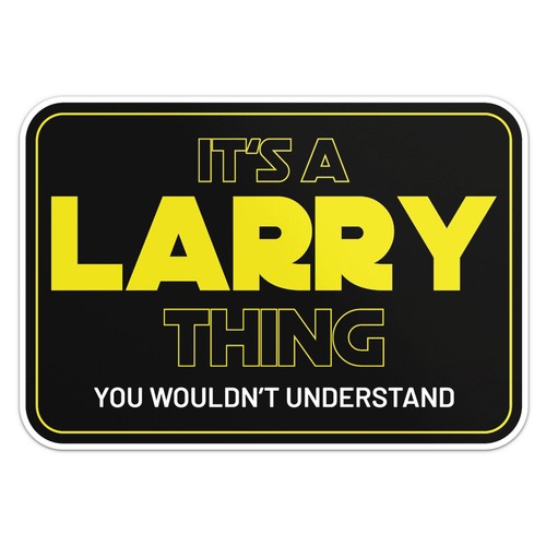 Larry Name Funny Slogan Sticker Vinyl Car Bumper Decal | eBay
