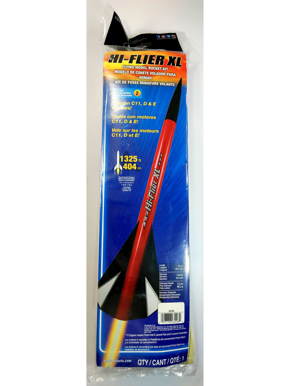 Estes Hi-Flier XL Model Rocket Kit, Skill Level 2 | eBay