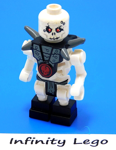 LEGO Chopov White Skeleton Minifig with Shoulder Armor Ninjago Spinners ...