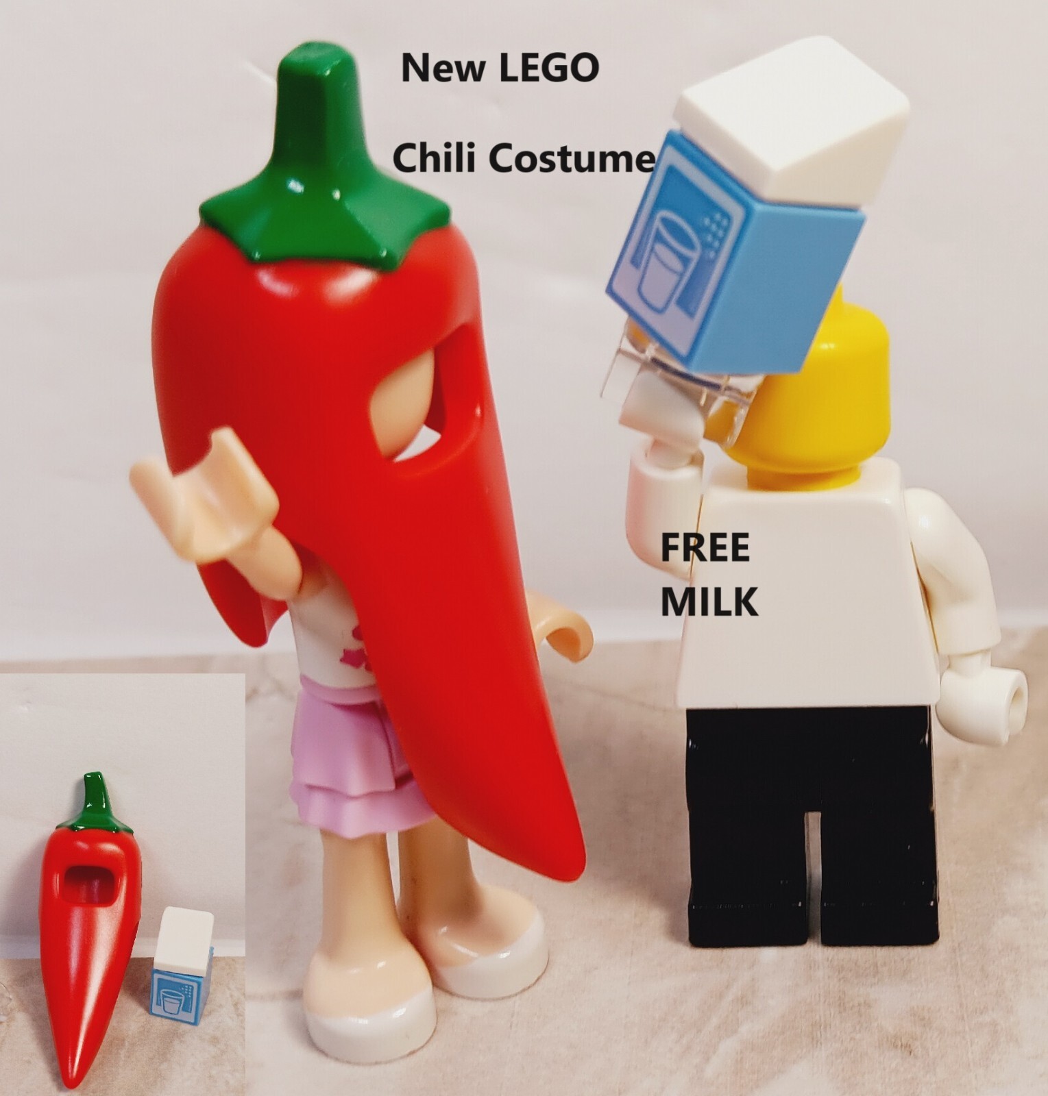 New LEGO Hot CHILI Red Pepper FREE MILK Jalapeño Cayenne Competitive ...