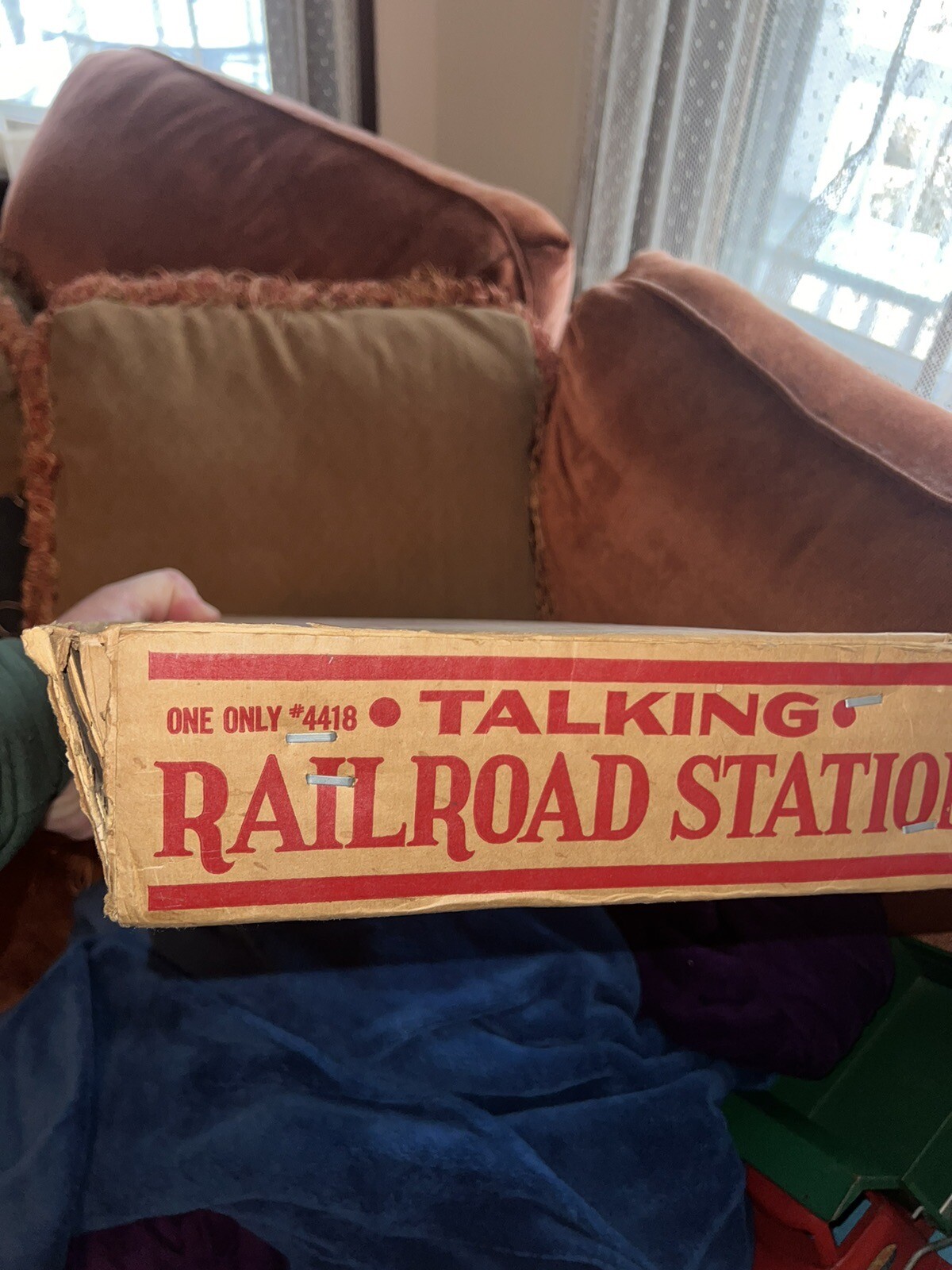 Vintage Marx Talking Railroad Set Box ONLY 1950’s good condition 24” x ...