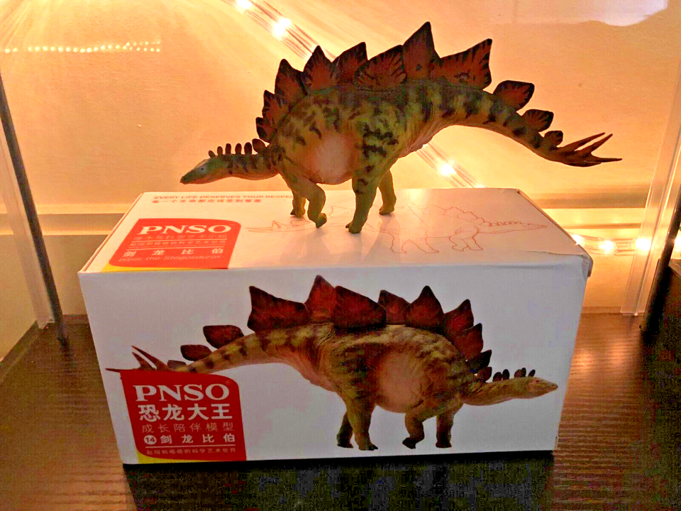 PNSO Stegosaurus Dinosaur Figure Prehistoric Collectible Biber Rare W ...
